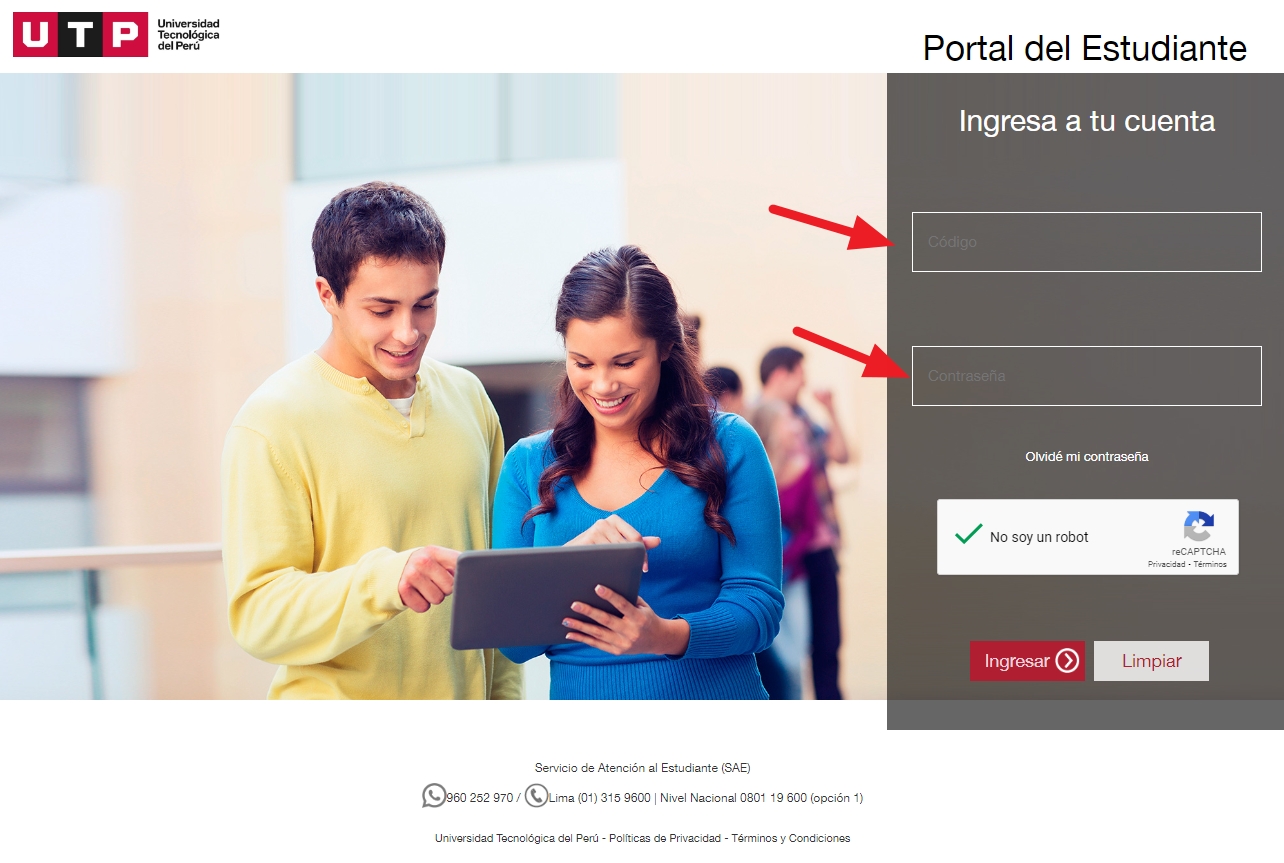 Portal del Estudiante UTP - Campus Virtuales en Perú